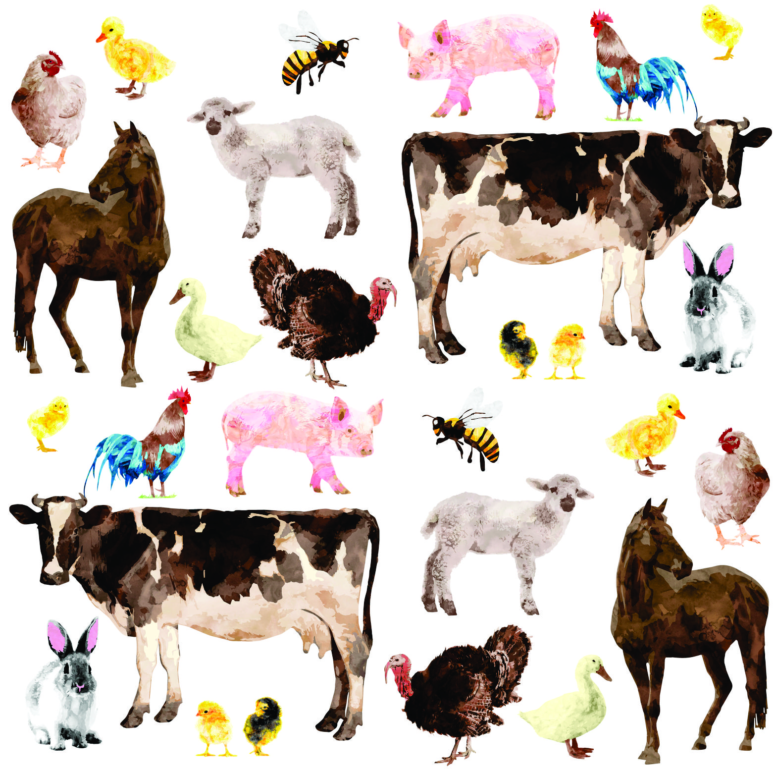 Farmyard – Woven – Frankie Bear Fabric