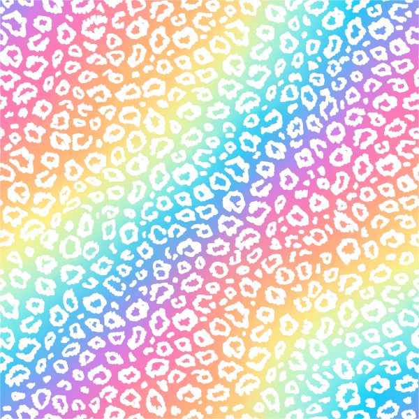 Pastel Leopard – Woven – Frankie Bear Fabric